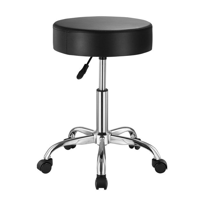 Tabouret roulant Chaise de bureau - Pivotant à roulettes, hauteur ...