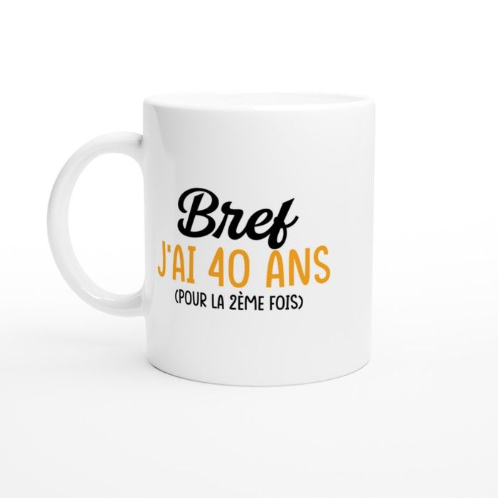 Mug Humour Anniversaire bref j'ai 80 ans - Mug drole - Idée cadeau ...