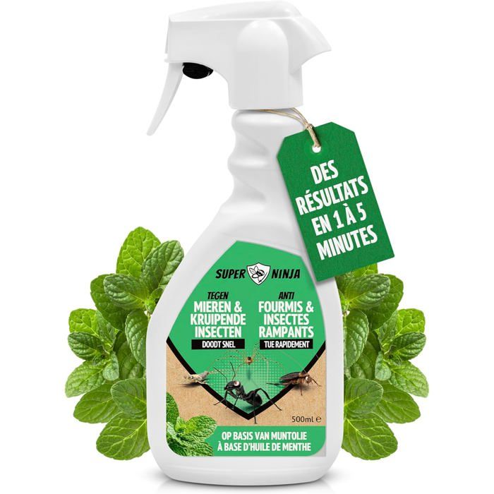 Spray Anti-Fourmis, Araignées, Poissons d'Argent et Anti-Cafards 500 ml ...