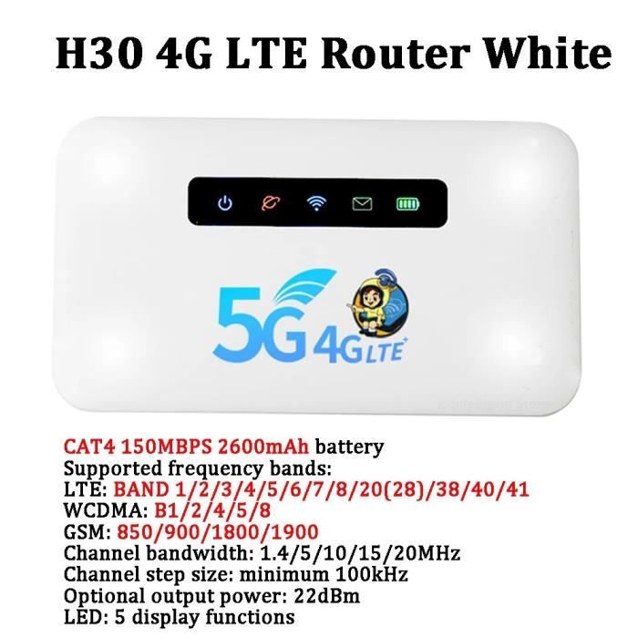 Routeur wifi c - Routeur WiFi portable avec carte SIM, répéteur WiFi, point d'accès mobile sans ...