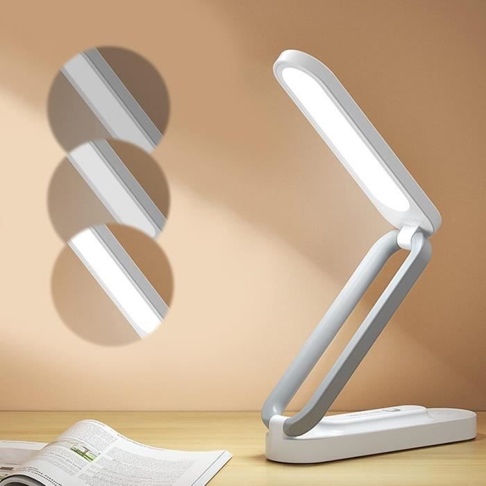 Lampe de bureau sans fil pliable LED Lampe de bureau Portable avec ...