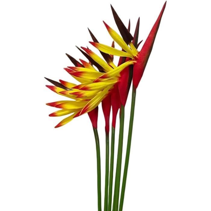Strelitzia Lot De 6 Fleurs Artificielles - Oiseau De Paradis - 58,4 Cm ...