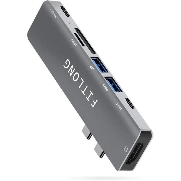 Hub USB C 7 en 2, Adaptateur MacBook Pro - Air M1, Adaptateur USB C ...