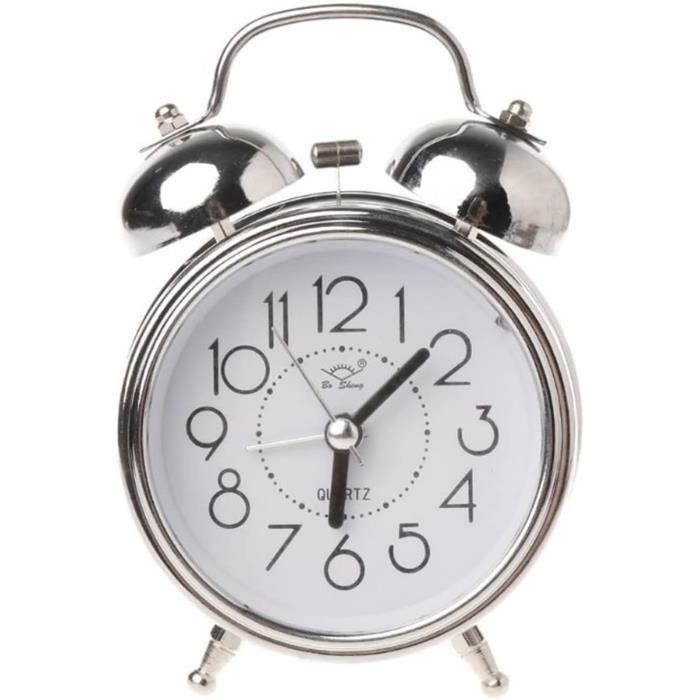 Réveil Rétro Desktop Réveil Mechanical Horlogerie Nuit Lumière Double ...