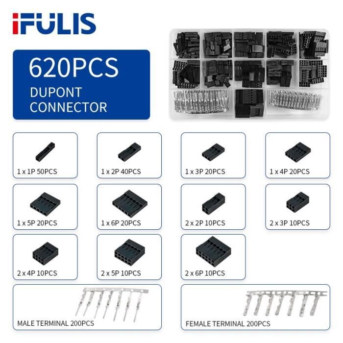 Pince outil,pince à sertir, SN-28B pièces, 1550 pièces, JST-XH JST, Kit de connecteurs, 760 ...