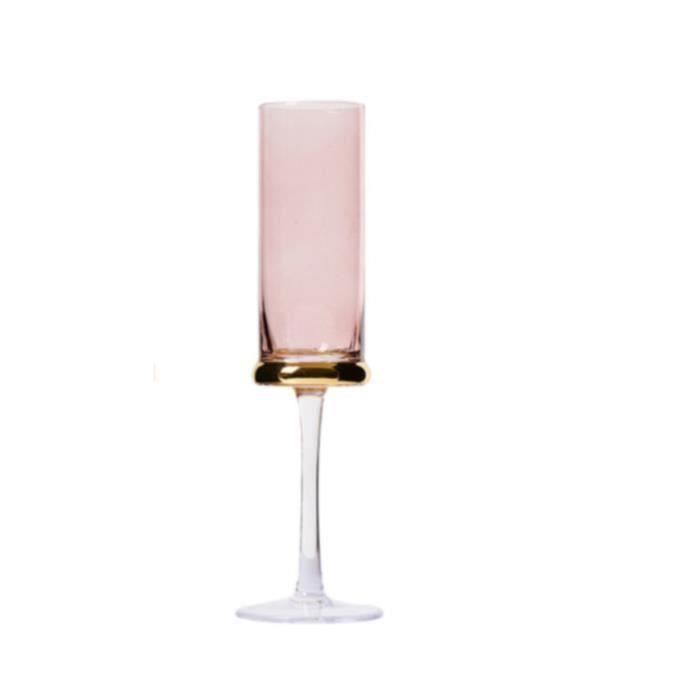 Rose Verres en verre plaqué, verres à champagne, verres à vin plaqué or ...