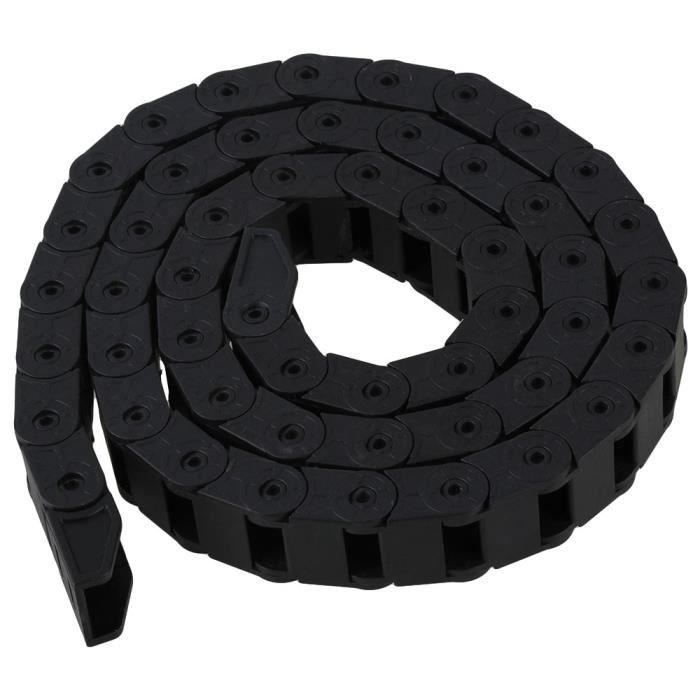 Noir cable DRAG chaîne Câble Transporteur 10x15 mm R28 1000mm pour ...