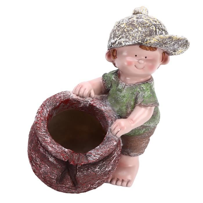 Pot de fleur enfant cartoon étanche en résine synthétique durable ...
