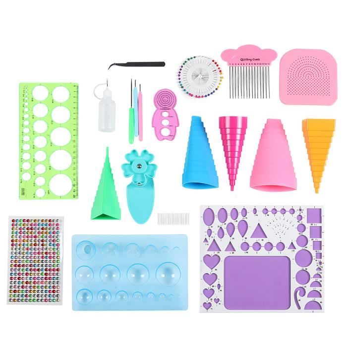 Qiilu Accessoire de bricolage Kit d'Outil de Quilling de Carte de ...