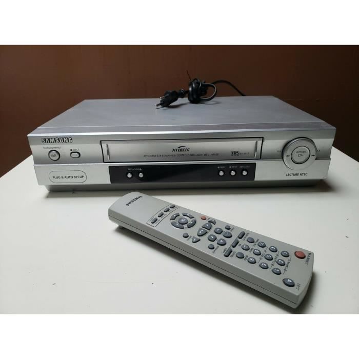 MAGNETOSCOPE SAMSUNG SV-271F LECTEUR ENREGISTREUR K7 CASSETTE VIDEO VHS VCR + TELECOMMANDE ...