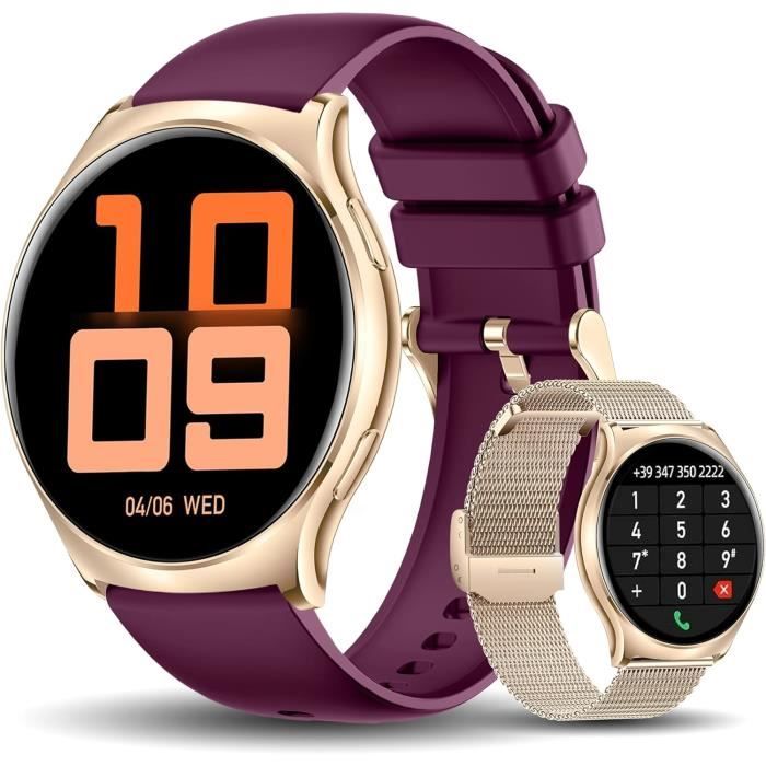 Montre Connectée Homme Avec Appel Bluetooth,1,43" Écran Amoled,Smartwatch Avec Etanche Ip67 100 ...