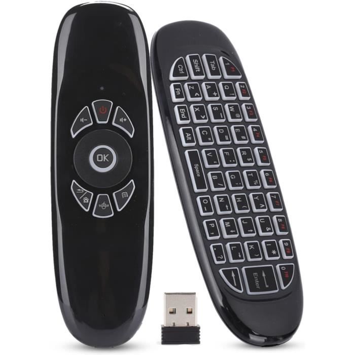 Mini Télécommande Air Mouse Portable, Télécommande Smart Tv 2.4Ghz Avec ...