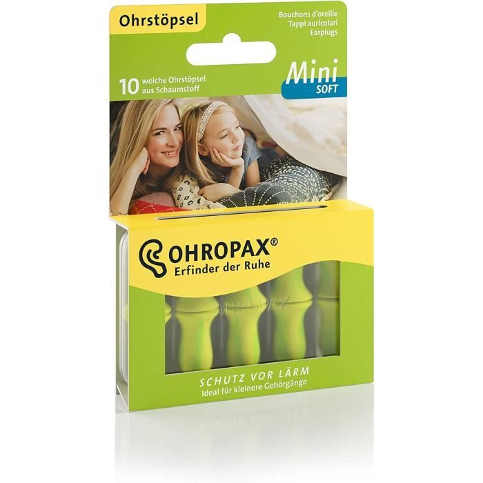 Ohropax MINI SOFT Bouchons d'oreille Intra-auriculaires de Forme ...