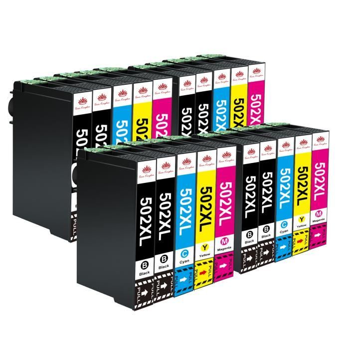 TONER KINGDOM Cartouches d'encre compatibles Epson 502XL 502 pour Epson ...
