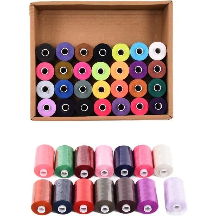 Fil Pour Machine À Coudre, Set De Fils À Coudre 42 Couleurs ...