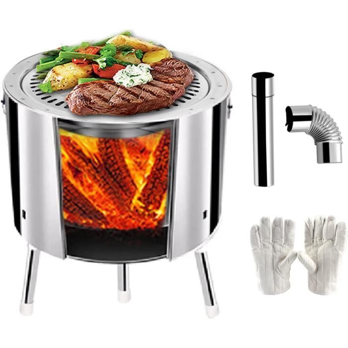 Réchaud De Camping,Mini Carburateur À Bois Pliable Et Coupe-Vent,En ...