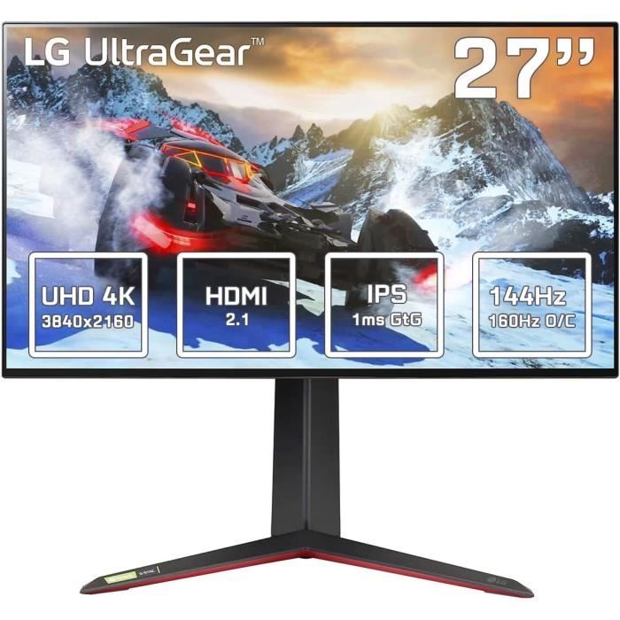 Ultragear 27Gp950-B 27" Moniteur Gaming - Nano Ips 1Ms Gtg 144Hz (160Hz ...
