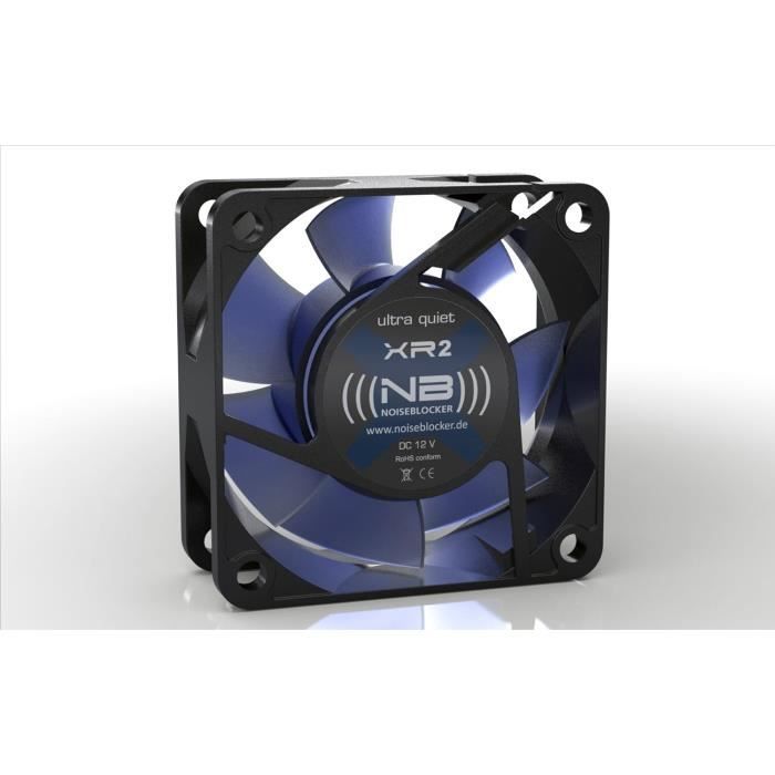 Noiseblocker Pc Case Fan 60Mm Blacksilent Fan X2 - Ventilateur Pc 60Mm ...