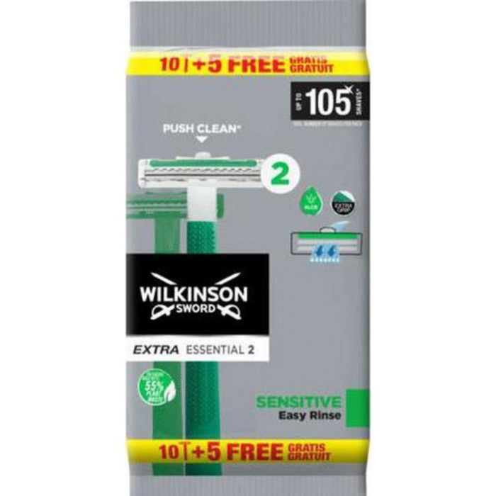 Wilkinson Sword Extra Essential 2 Sensitive Rasoirs Jetables pour ...