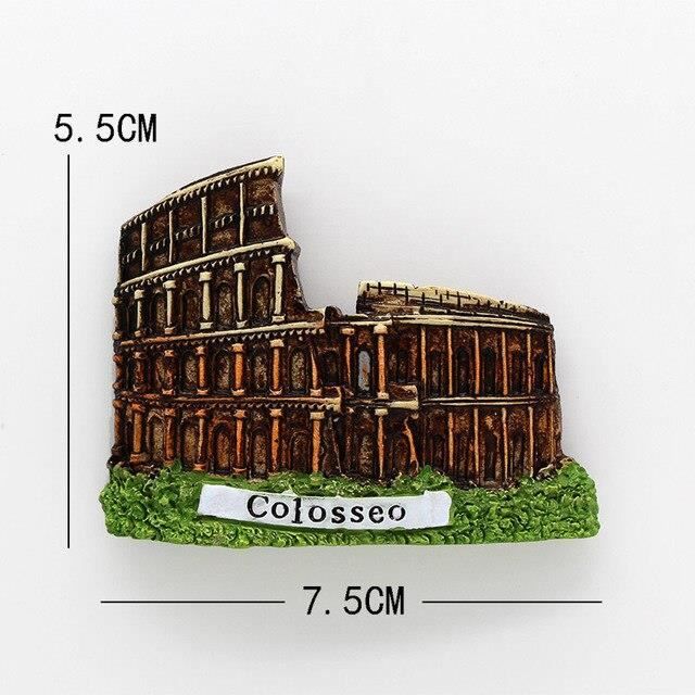 MAGNETS,Roman Colosseum--Autocollant magnétique 3D pour réfrigérateur ...
