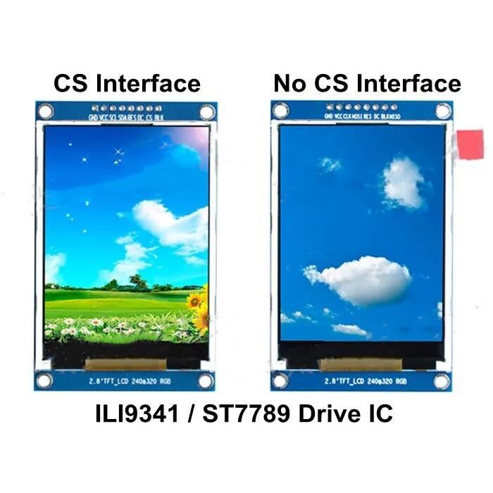 Écran ILI9341 - 2.8 inch 8PIN SPI HD Color TFT LCD Color Screen Module ...