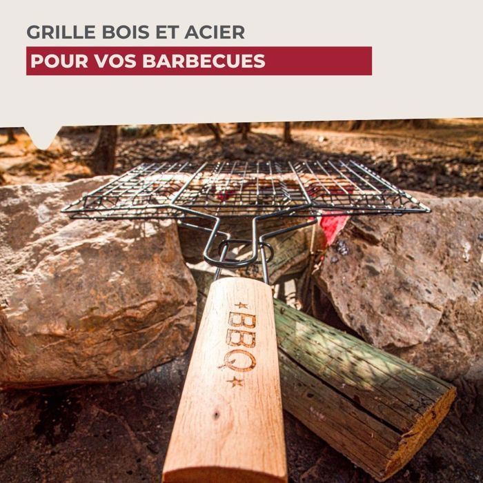 Grille de barbecue 35 x 25,5 x 54 cm Fackelmann BBQ Edition - Cdiscount ...