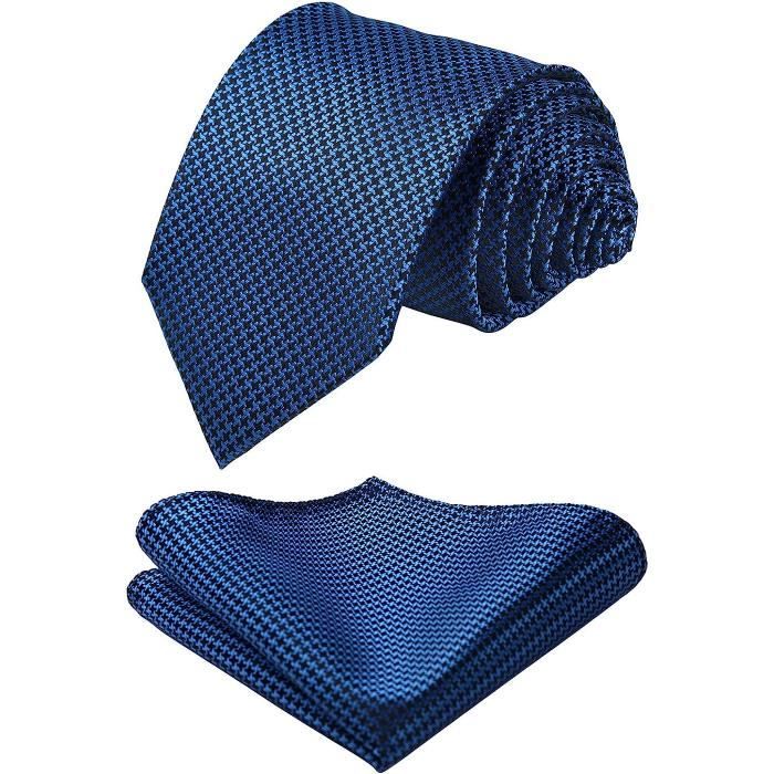 Cravate Homme Plaid Mariage Élégant Cravates Et Pochette Classique ...
