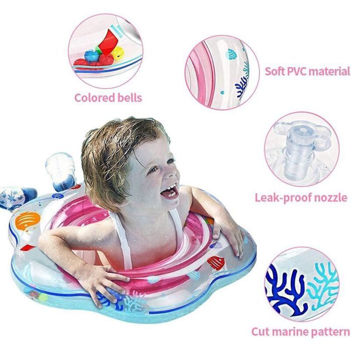 LGPS® Bouée pour bébé, siège de piscine gonflable pour bébé, anneau de ...