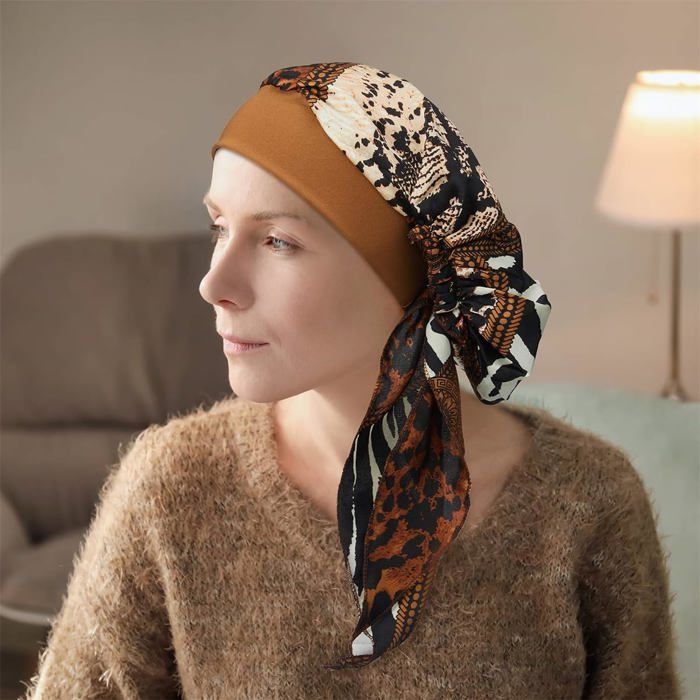 Turban Femme Chimio,Foulard Cheveux Femme ,Hijab A Enfiler ,Bandana ...