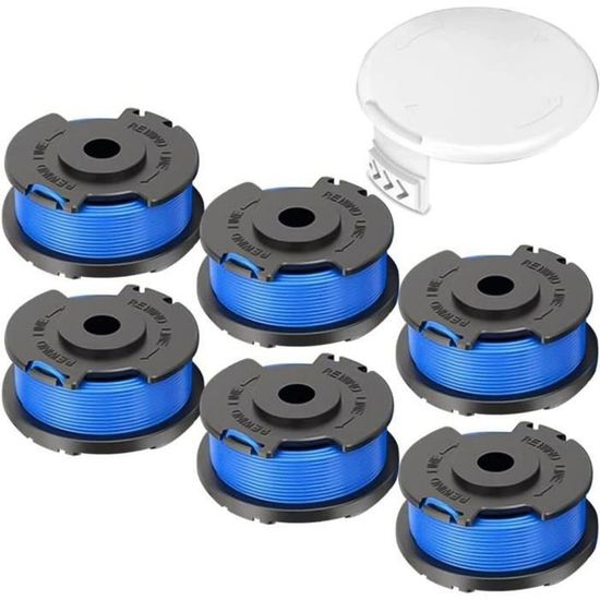 TETE - BOBINE - FIL Lot de 6 bobines de fil de rechange pour débroussailleuse Ryobi One + 18 V ...