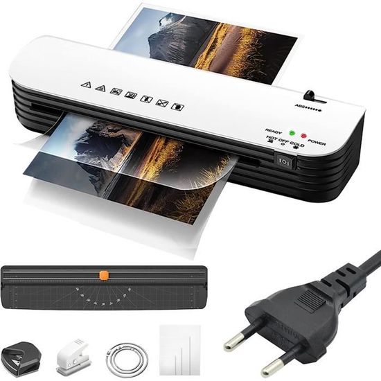 Plastifieuse pour photos, 4 en 1 Photo Machine à Plastifier Set A4 ...