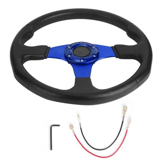 350Mm Universal Racing Car Sport Volant 6 Modifié Accessoire Bleu ...