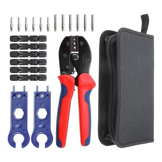 Kit D'Outils de Sertissage Solaire Outils Solaires pour Câble PV de Panneau Solaire 2,5-4,0-6,0 ...