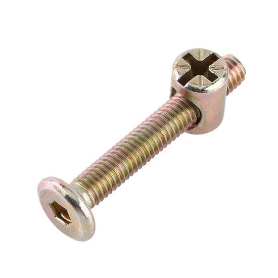 VINGVO Attache de meuble Vis de fixation de boulons de chapeau de connecteur de meubles de prise ...