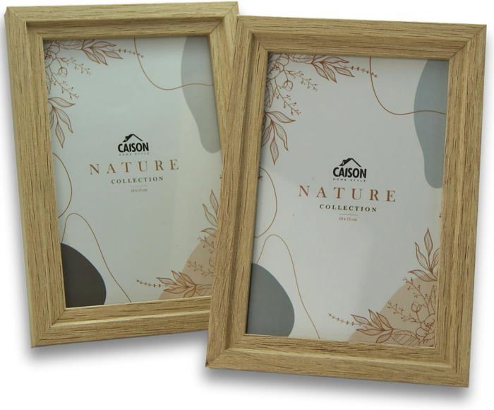 Lot de 2 cadres photo en bois et verre pour photos de 15 x 20 cm avec ...