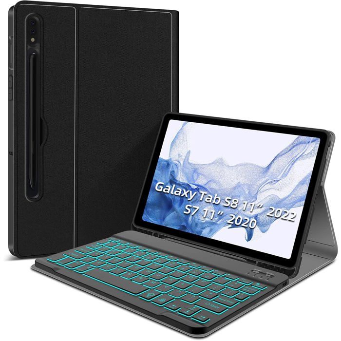 Backlit Keyboard Case for Samsung Galaxy Tab S8 S7 11 Inch with ...