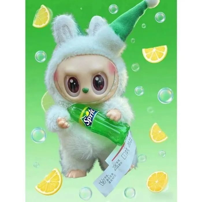 Labubu - Sprite Series - The Monsters - Debout et tenant Sprite-Vinyl ...