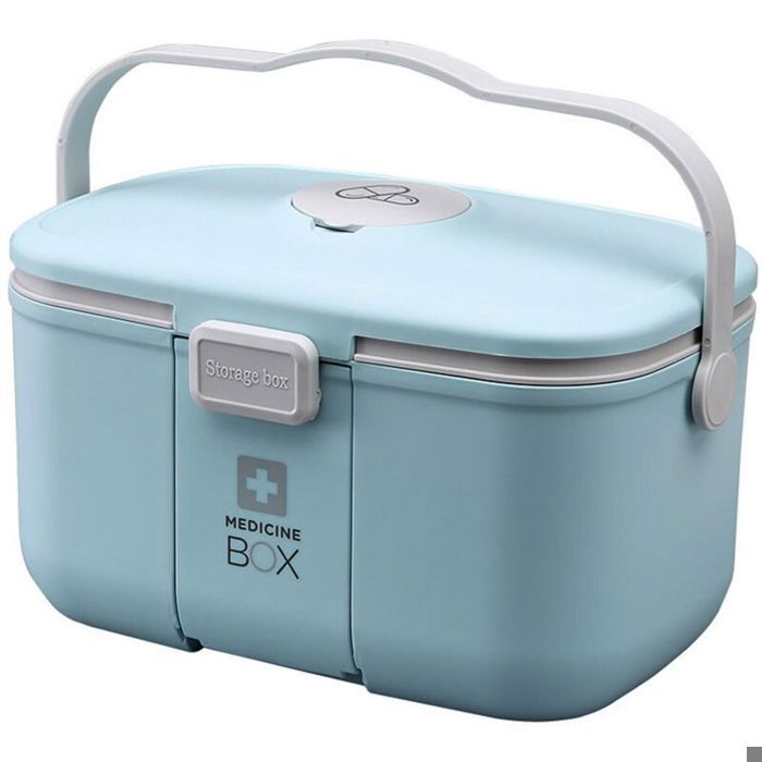 Boite a pharmacie,Boite pharmacie rangement portable 2 couche, avec ...