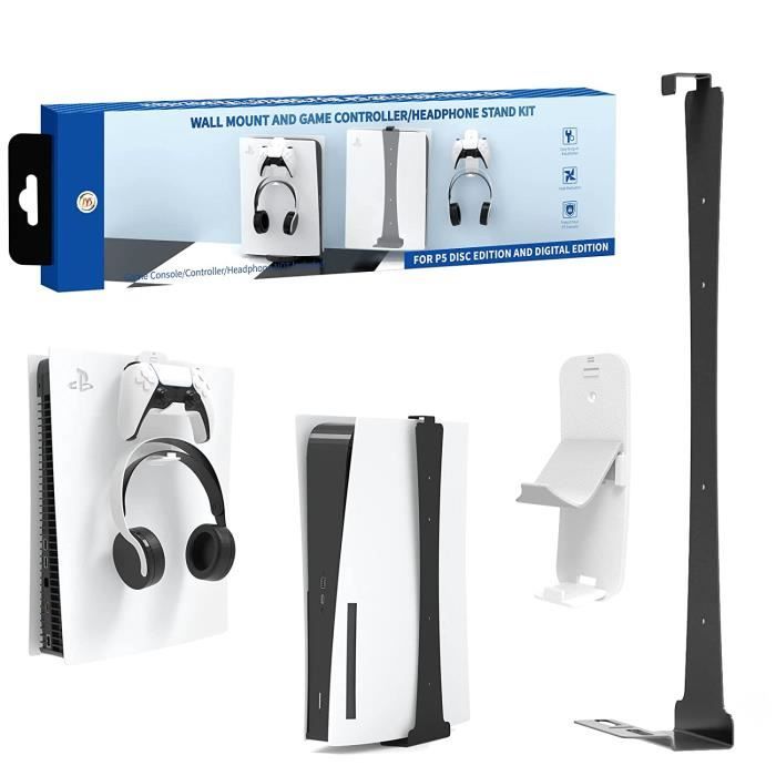 Support Mural et Support de Contrôleur pour PS5 Disc Edition et Digital ...