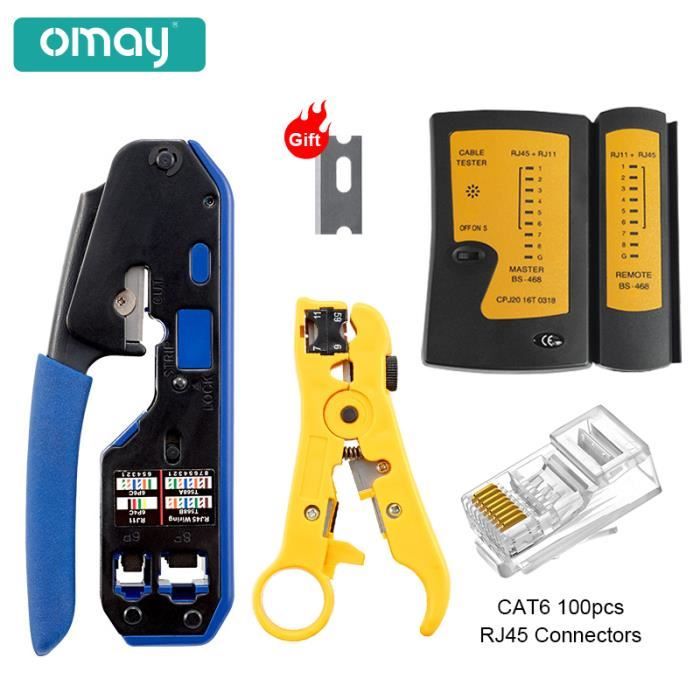 Pince À Sertir Réseau Rj45 Rj11, Pince À Sertir Ethernet Cat6-7 ...