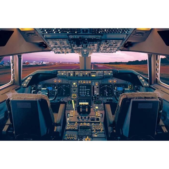 Empire Poster Photo Du Cockpit D'Un Boeing 747-400 + Accessoires De ...