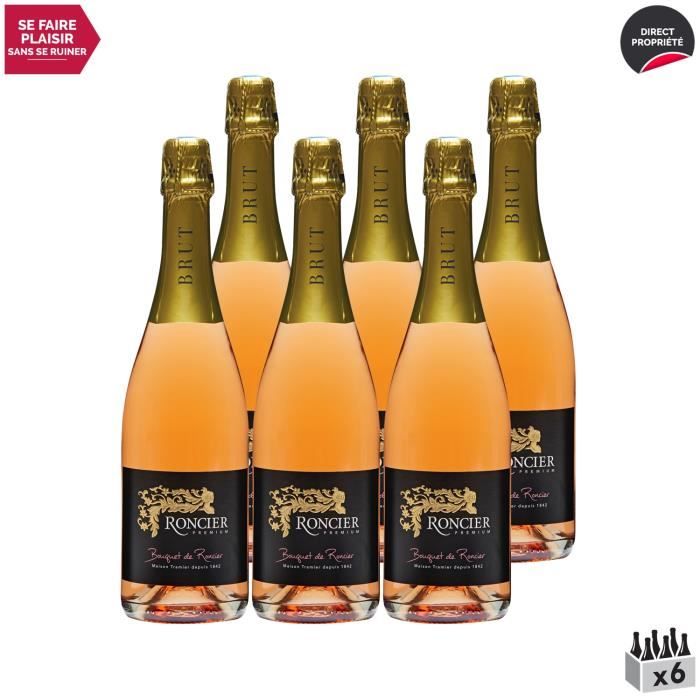 Roncier Bouquet de Roncier Rosé - Lot de 6x75cl - Vin effervescent Rosé ...