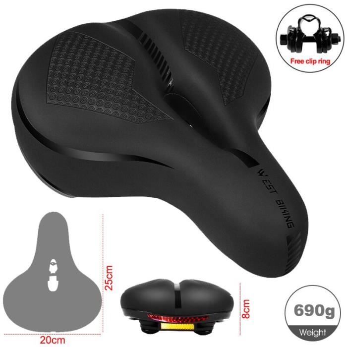 Selle - tige de selle,selle de vélo large à Suspension épaisse,confortable,résistant à l'usure ...