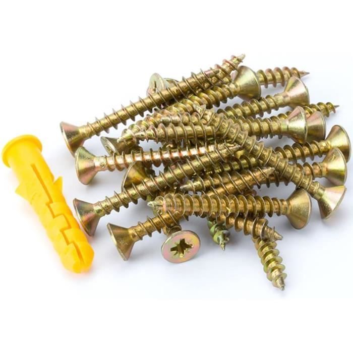 Ensemble De Vis Et De Cheville Beton, Kit De Chevilles Avec Vis ...