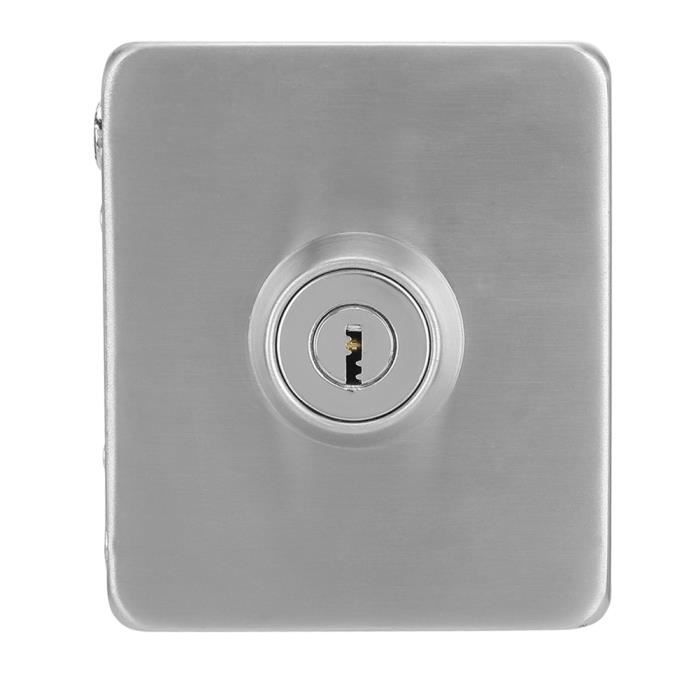 Cikonielf Verrou de porte en verre Verrou de porte carré en verre ...