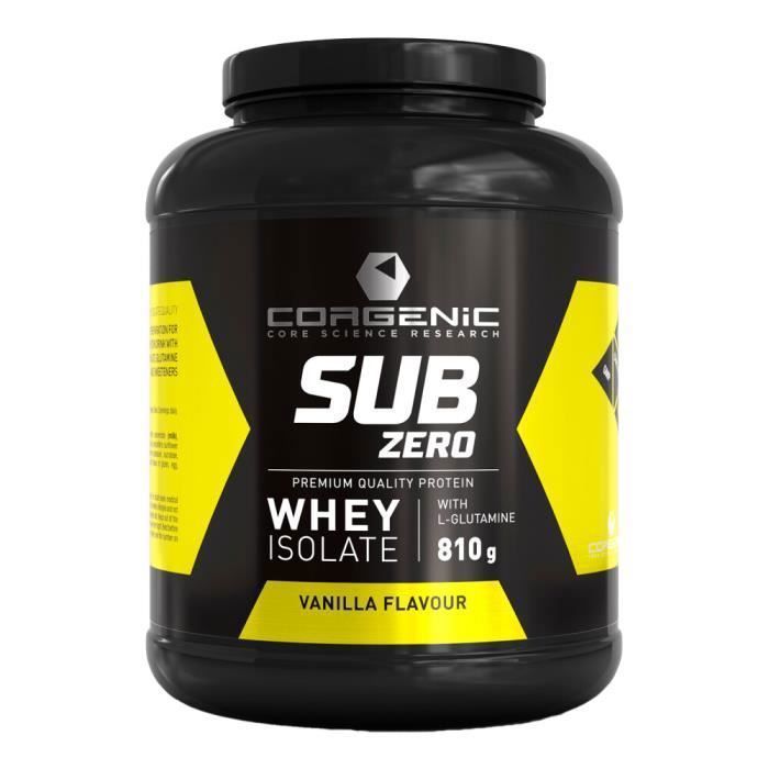 Whey isolate Corgenic - Sub Zero - Chocolate 810g - Cdiscount Sport