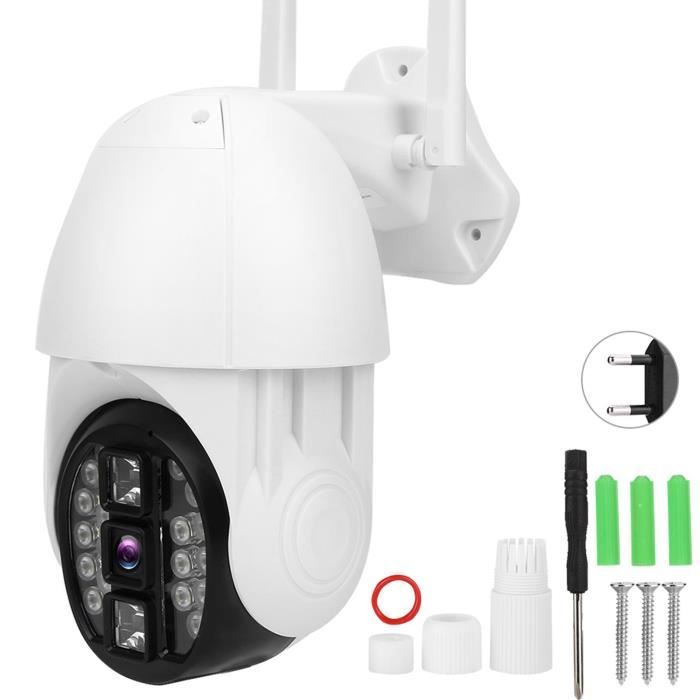 Caméra De Sécurité Étanche Caméra Dme Wifi Couleur 1080P Ptz 2Ir ...