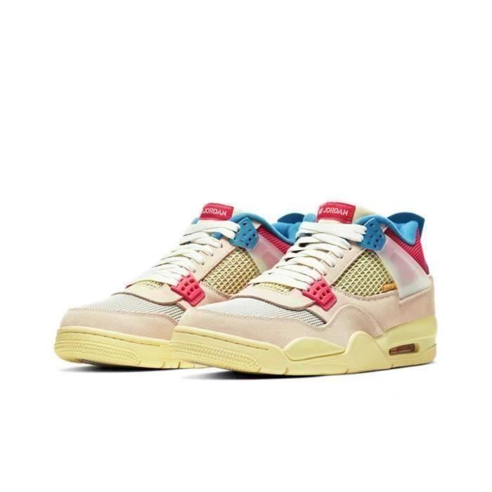 Union la x Air Jordan 4 Retro sp Guava lce Rose Bleuchaussures de ...