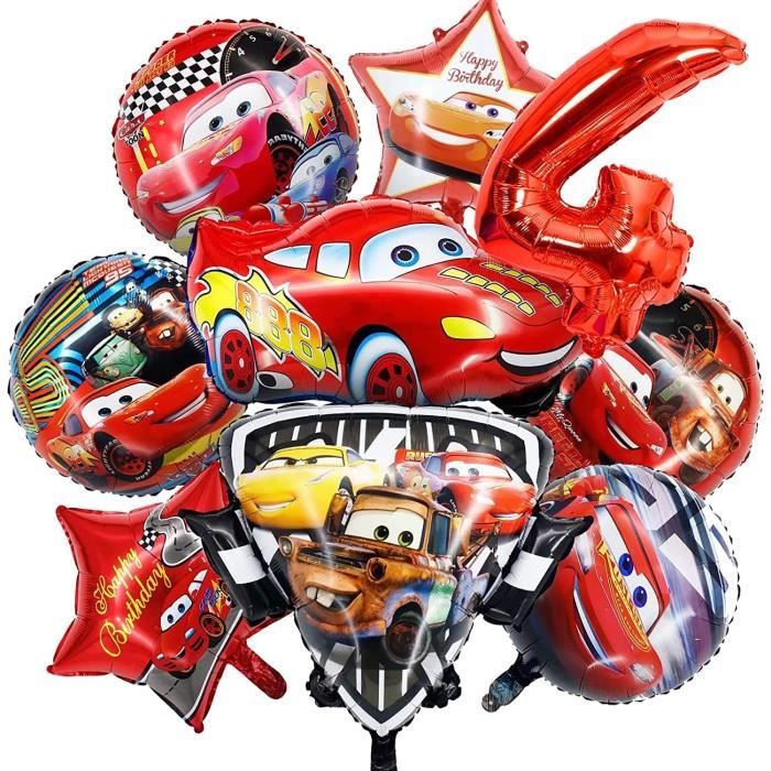 9 Pcs Décoration De Fête D'Anniversaire,Décoration Anniversaire 4 Ans ...