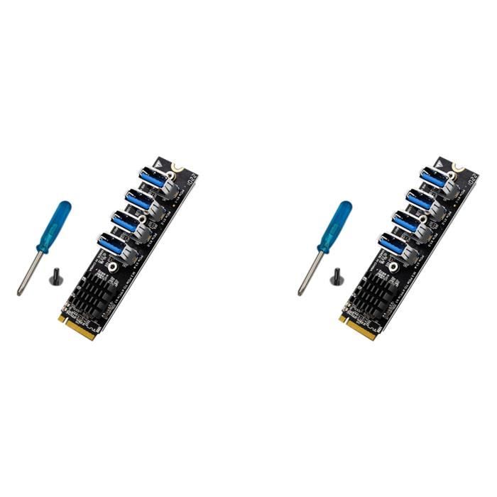 4X Cartes D'Extension M.2 M-Key Pcie Adaptateur D'Extension de Carte ...
